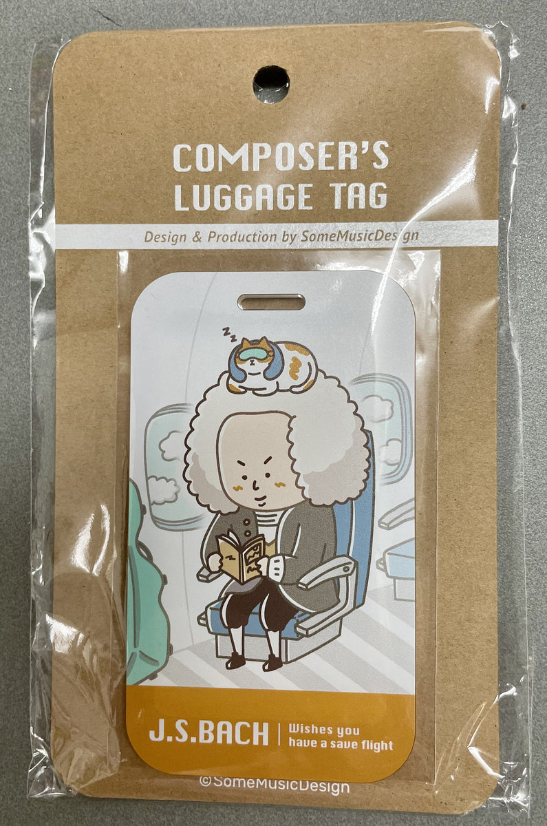 Composer's Luggage Tag-Bach – Pianoworks