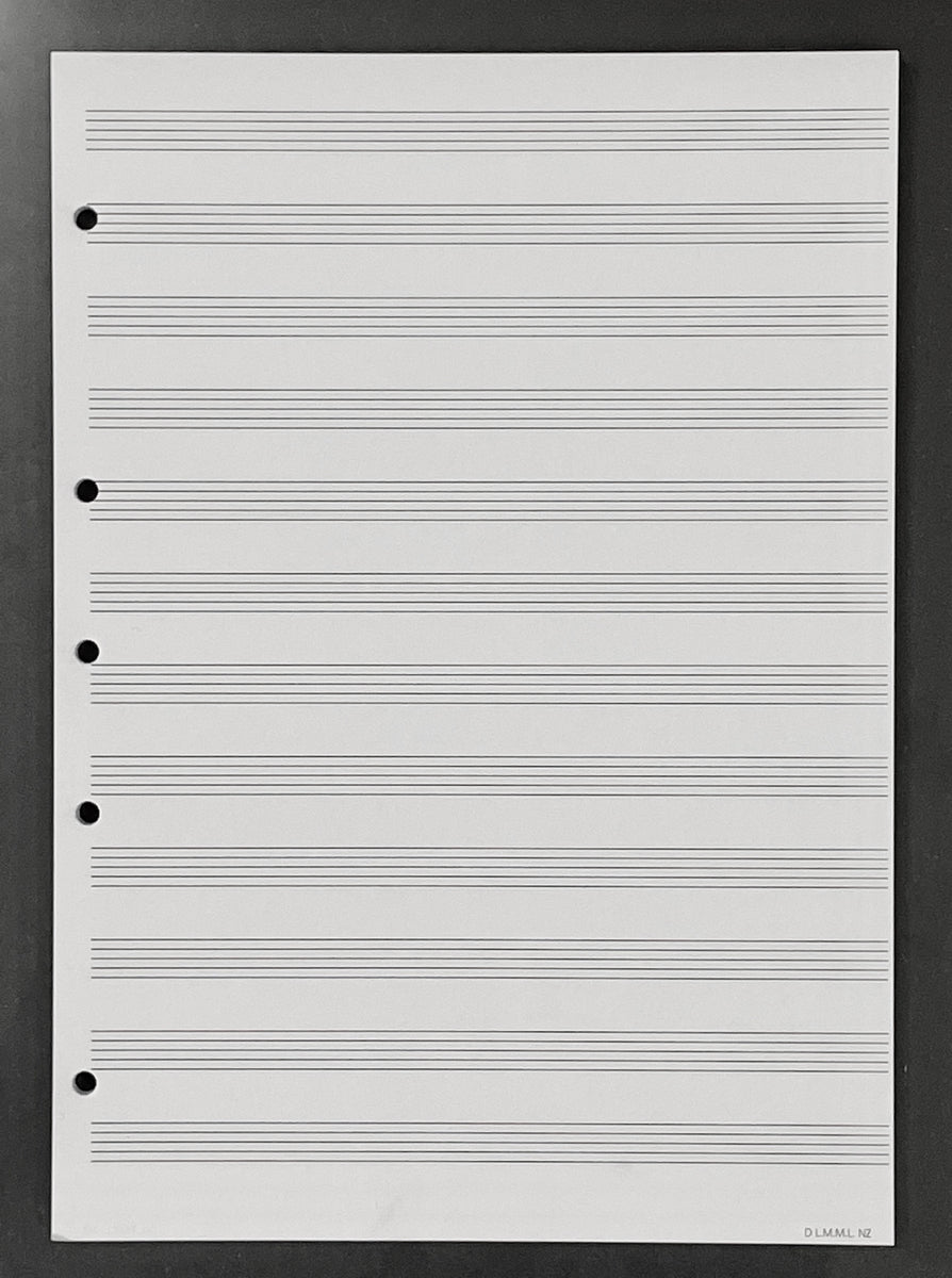 Manuscript Pad (Hole Punched) – Pianoworks